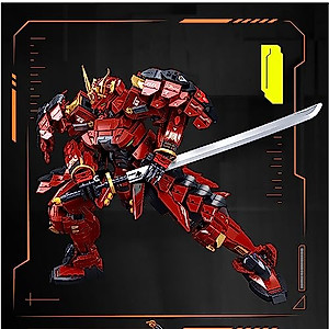 NYCHUS Titan Armored Ninja Mech Warrior Action Figure Model Building Set, 923PCS Double Knife Flow Battle Robot Toy, Cool Super Hero Playset for Teens, Kids, Boys & Girls, Birthday Gift (M38-B1183)