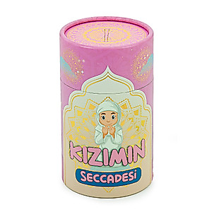 ihvan online, Kids Prayer Mat, Muslim Prayer Rug for Kid, Islamic Gifts for Kids, Design Janamaz Sajadah, Soft Salah Mat Carpet for Kids, Travel Praying Rug, Pink-White Kaaba