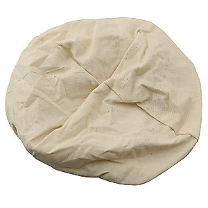 LQ Industrial 3pcs Round Bread Proofing Basket Cloth Liner 10" Rattan Baking Dough Basket Cover Natural Rattan Banneton Proofing Cloth