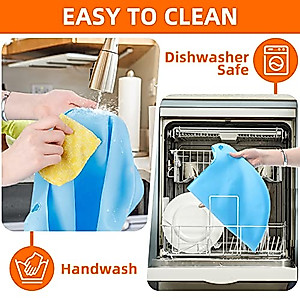 ANDIMEI 3 Pack Silicone Slow Cooker Liners Fit 6, 7, 8 Quarts Oval or Round Crock Pot,Food-grade Reusable Silicone Insert, Leakproof & Dishwasher Safe Slow Cooker Accessories Cooking Divider Liner