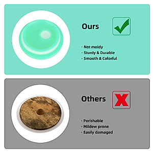 Colorful Acrylic Lids for 16 oz Glass Cups, Spill Proof and Reusable Tumbler Replacement Lids, Suitable for Beer Cans, Water Cups and Glasses(10 Pcs)