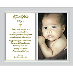 Poetry Gifts Newborn Baby Personalized for Boy or Girl, 8x10 Inch Print with Name and Photo