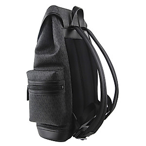 Michael Kors Men's Signature Cooper Backpack In Black, Style 37U0MCOB6B