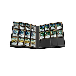 Gamegenic Casual Album 24-Pocket, Black, 480 Card Capacity, Polypropylene Material