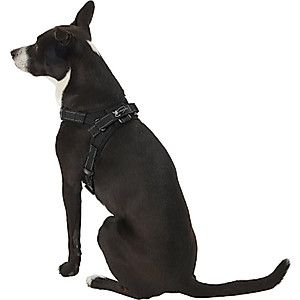Copatchy No Pull Reflective Adjustable Dog Harness with Handle- Comfortable Soft All Weather Mesh, Easy On Puppy Harness for Small Medium and Large Dogs (Black) Small