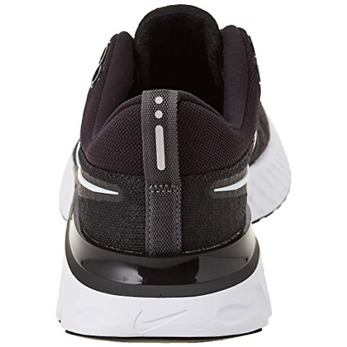 Nike Men's React Infinity Run Flyknit 2 Shoe, Black White Iron Grey, 7.5