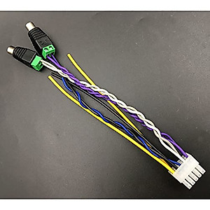 ALLMOST 10pin Power Harness Plug RCA Compatible with Pioneer TS-WX1210A TS-WX1010A TS-WX300A TS-WX300TA 01.45-18200-A01, White