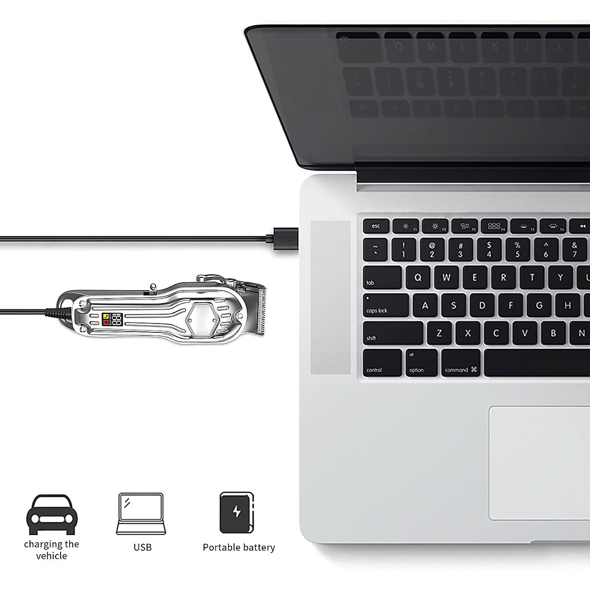 MEROM Hair Clipper Charger Cord Compatible with SURKER Mens Hair Grooming Trimmer K7S K7S-Silver K7S-Gold K9S SK-1616 Replacement Power Cable