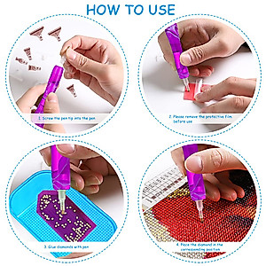 45 Pcs Diamond Painting Pen Kits, SENHAI Diamond Art Pens Stainless & Plastic Steel Tips Personalized 5D Diamond Painting Accessories Tools for DIY Painting Crafts