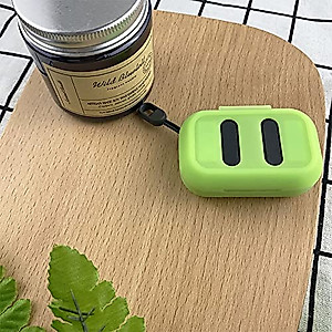 Glow Case Cover Replacement for Skullcandy Dime True Wireless Earbuds, Black Silicone Protective Sleeve Glow in Dark (Fluorescence Green) - LEFXMOPHY