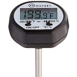 Outset F800 Instant-Read Digital Thermometer,Black