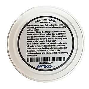 Replacement Coffee Filter Pads, for Filtron Cold Brewer, 2/pack