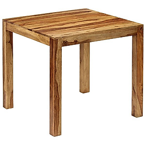 AJSEOYBS Dining Table,Dining Room Table,Spacious Desktop, Kitchen Table, Ideal for Living Room, Dining Room and Restaurant,Dining Table Solid Sheesham Wood 32.2"x31.5"x29.9"