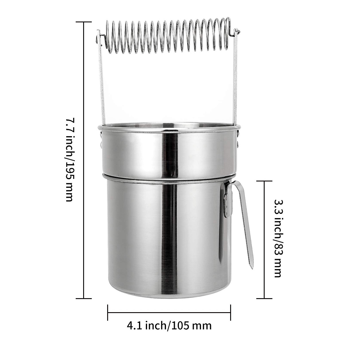 MyLifeUNIT Paint Brush Cleaner, Double Layer Paint Brush Holder with Wash Tank