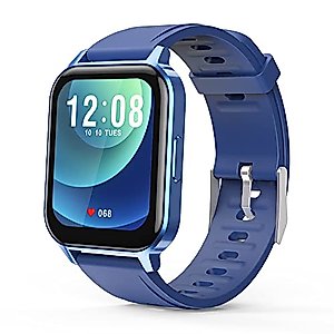 Jassco Smart Watch, Fitness Tracker for Android Phones and iPhone with Pedometer, Sleep Monitor, Music Control, IP68 Waterproof Bluetooth Sport Watch Activity Tracker with 1.7’’ Touch Screen -Blue