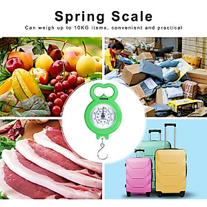 Fishing Scale, Hanging Hook Scales, 10kg Portable Practical Mini Fishing for Measuring Shopping Weight(Green)