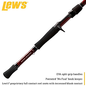 Lew's 7'-1 Med Crankbait Squarebill/Red Eye Shad Casting Rod