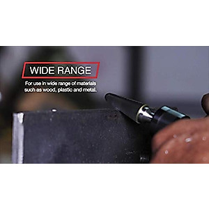 Drill America SK-9 Carbide Burr/Rotary File 90 Degree Included Angle Double Cut for Die Grinder 1" Dia. x 1/2" Cut Length with 1/4" Shank and 2-3/8" Overall Length, DUL Series