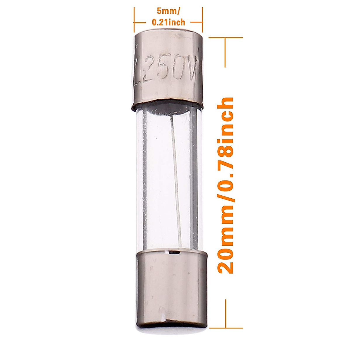 HUAREW 15 Values 150 Pcs Fast Blow Glass Fuses 250V Volt 5x20 mm 0.5 1 2 3 5 10 A 6x30 mm 1 2 3 5 7 8 10 15 20 A amp Assortment Kit