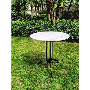 GZDEMYYXGS Table Base 28",with Retro Aluminum Black Legs,is Suitable for Restaurants,Coffee Shops,Bars,Leisure Rooms and Families. (Black)