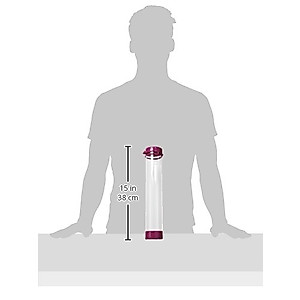 Viewtainer CCRT27515-7 RASPBRRY Tethered Cap Storage Container, 2.75"X15", Raspberry