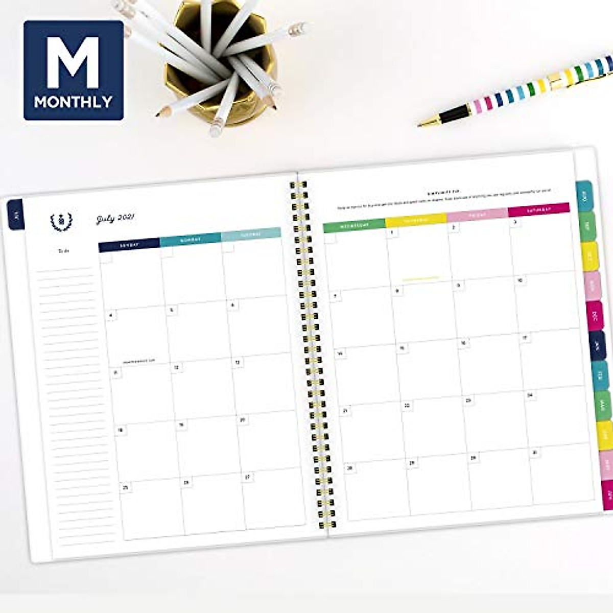 Academic Planner 2021-2022, Simplified by Emily Ley for AT-A-GLANCE Weekly & Monthly Planner, 8-1/2" x 11", Large, for School, Teacher, Student, Pink Gingham (EL62-905A)