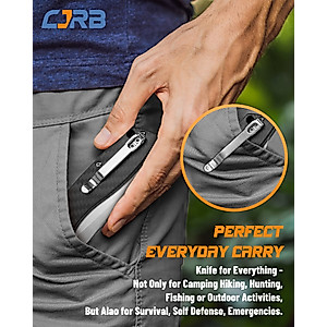CJRB Cleaver Folding Knives Pocket Knife AR-RPM9 Steel Blade Carbon fiber Handle J1915 Kicker