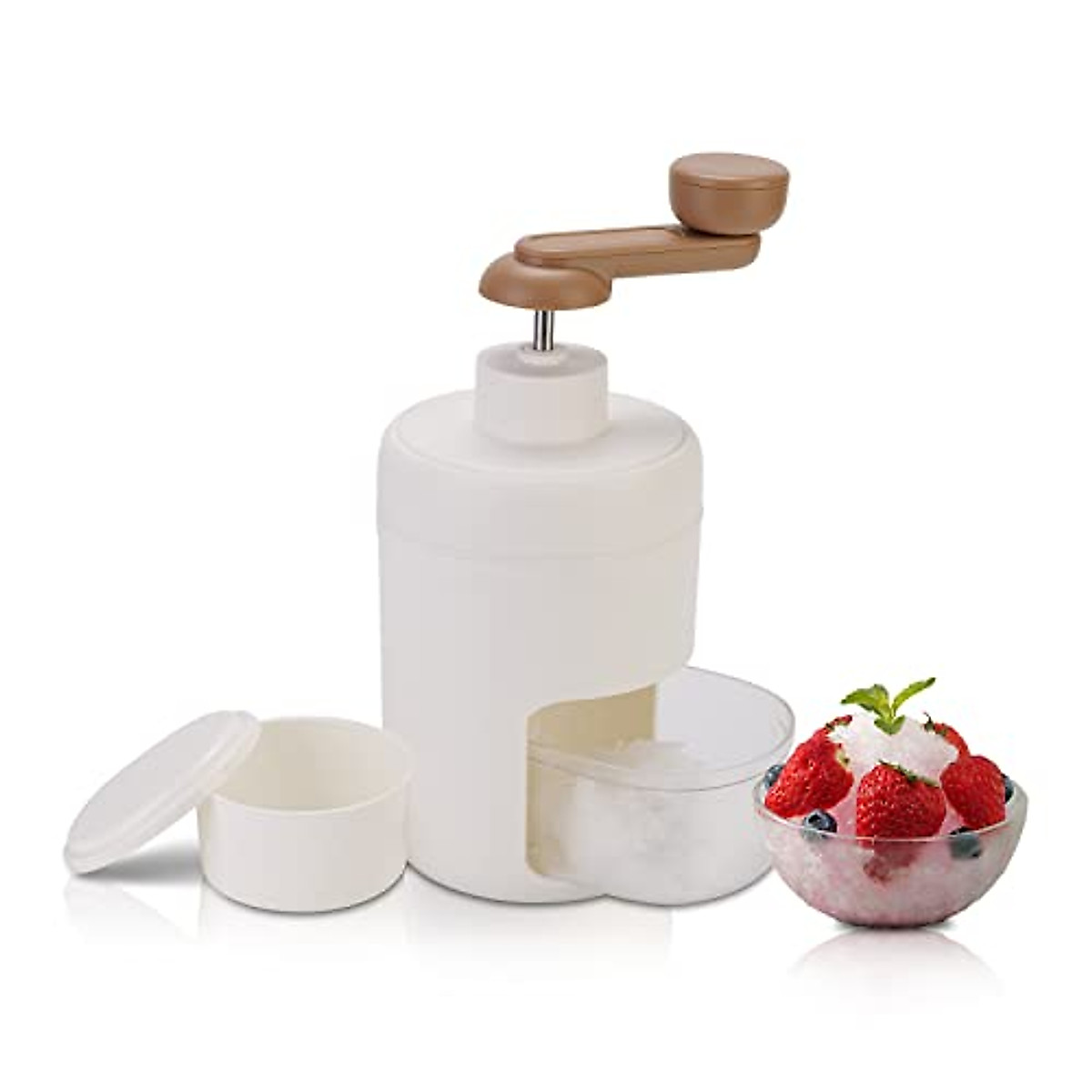 Manual Shaver Ice Machine, Solucky Portable Ice Crusher And Snow Cone Machine For Home Use, Premium Shaved Ice Machine For Making Snow Cones, Includes Ice Crusher And Shaved Ice Molds