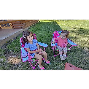 JOYIN 2 PCS Outdoor Butterfly Picnic Chair, Toddler Outdoor Camping Chair, Kids Lawn Folding Chair, Beach Chair, Lightweight, Foldable, with a Convenient Storage Bag, Gift for Little Girls