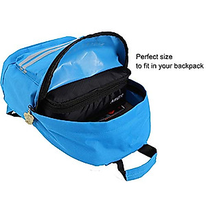 MIER Insulated Lunch Box Bag Expandable Lunch Pack for Men, Women, Kids, Black