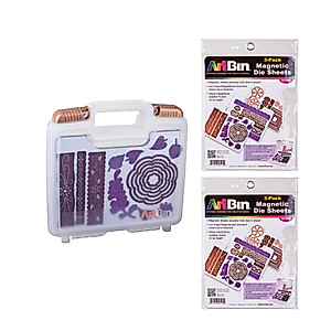 ArtBin Bundle includes ArtBin Magnetic Die Storage Case, 6978AB with 2 additional Magnetic Die Sheets 3 Pack, 6979AB