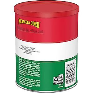 Medaglia D'Oro Italian Roast Espresso Style Ground Coffee, 10 Ounces (Pack of 12)