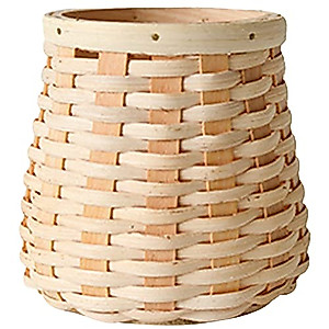 SHERCHPRY Woven Desktop Baskets Small Bamboo Basket Pencil Holder Rustic Chopsticks Caddy Fork Spoon Knife Holder Flatware Utensil Caddy Chinese Tea Tool Holder Utensil Holder