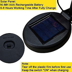 OBABA 2 Pack Solar Christmas Yard Stake Lights,Outdoor Decor Garden Metal Reindeer 33" Stakes LED Candle Light,Holiday Ornament for Home Lawn Pathway Walkway Driveway Winter Decoration