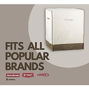 CLIMATE GUARD Premium Outdoor AC Unit Cover, Waterproof&Heavy Duty, Central Air Conditioner Cover-Outdoor AC Cover for Outside Unit for Outside Units AC Unit Covers AC Covers for Outside 32x32 in.