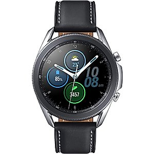 SAMSUNG Galaxy Watch 3 (41mm, GPS, Bluetooth) Smart Watch with Advanced Health Monitoring, Fitness Tracking, and Long Lasting Battery - Mystic Silver (US Version)