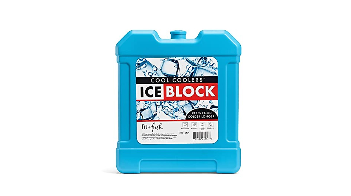 Coolers by Fit + Fresh XL Freezer Ice Block – Long Lasting Cold Pack