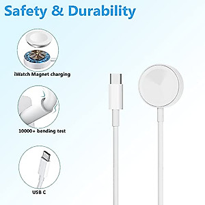 Apple Watch Charger, 20W USB C Fast Charging for Apple Watch Ultra Series 7 8 [3.3FT] iWatch Magnetic Cable Cord with PD Fast Wall Charger Upgrade for Apple Watch Series 8 7 SE 6 5 4 3 2 1