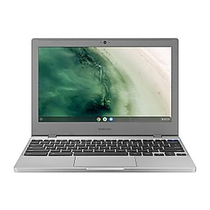 SAMSUNG Galaxy Chromebook 4 11.6” 64GB Laptop Computer w/ 4GB RAM, Gigabit WiFi, HD Intel Celeron Processor, Compact Design, Military Grade Durability, Silver (Renewed)