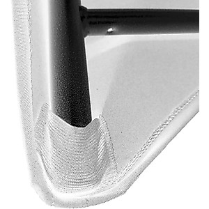 Gowinex 2 Pack 6FT White Spandex Tablecloth Stretch Fitted Table Cover for Rectangular Table Event, Wedding, Banquet and Parties