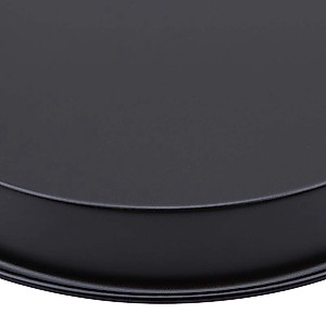 MinLia 6/8 Inch Stainless Steel Round Pizza Plate, Kitchen Deep Dish Plate Pizza Pan Tray Mold Baking Tools(8inch)