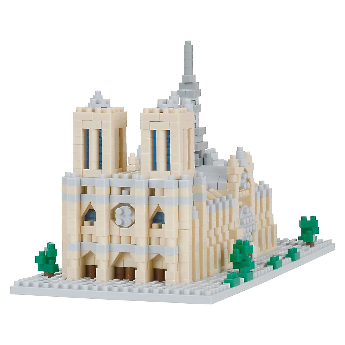 nanoblock - World Famous Buildings - Notre Dame Cathedral, Sight to See Series Building Kit