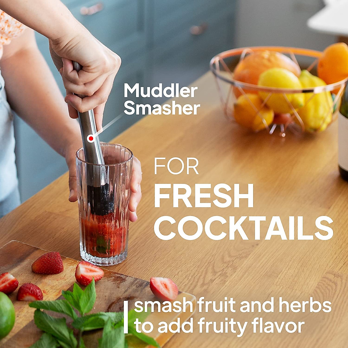 Alonino Bartender Cocktail Kit & Smoking Kit - Bartender Kit & Cocktail Shaker, Whiskey & Cocktail Shaker Set - Whiskey Smoker Cocktail Set for Drinks, Old Fashioned Cocktail Smoker - 21 Piece Bar Set