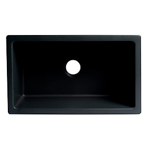 ALFI brand AB3018HS-BM Kitchen Sink, Black Matte