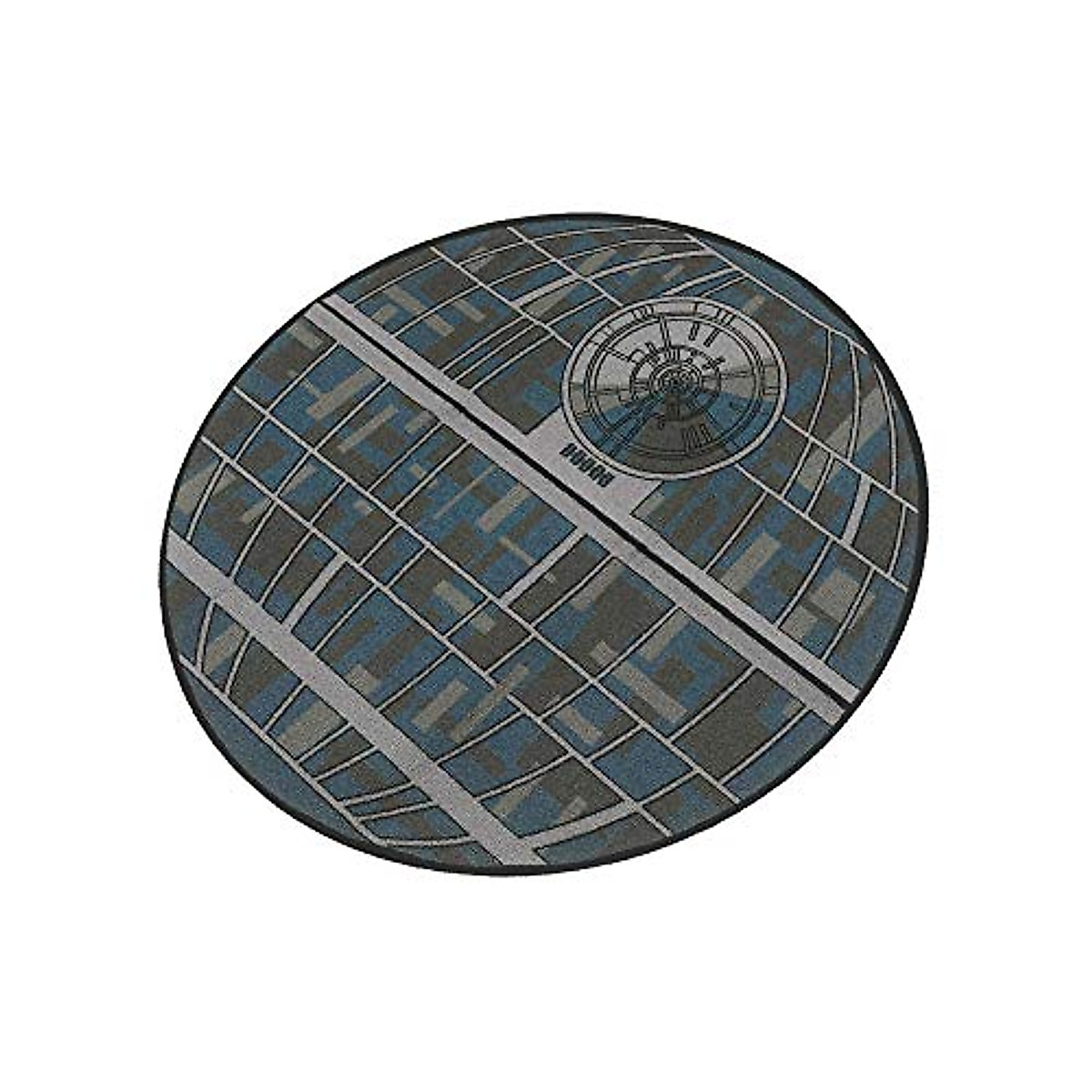 Ukonic Star Wars Galactic Empire Death Star Area Rug | 52-Inch Round Floor Rug