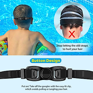 portzon Kids Swim Goggles Anti Fog Swimming Goggles Clear No Leaking for Child, Black