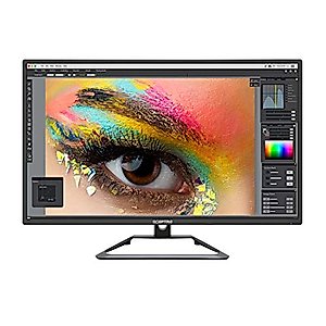 Sceptre IPS 27" 4K UHD LED Monitor up to 75Hz DIsplayPort HDMI DVI Build-in Speakers, Frameless Machine Black 2020 (U279W-4000R)