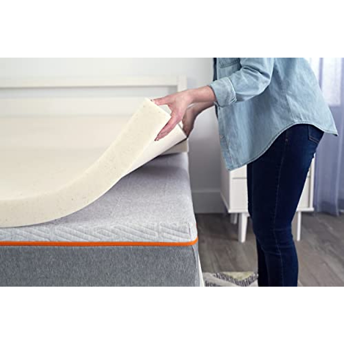Craft & Trade CopperGel Cooling Pressure-Relieving Memory Foam Mattress Topper, 3-Inch, King