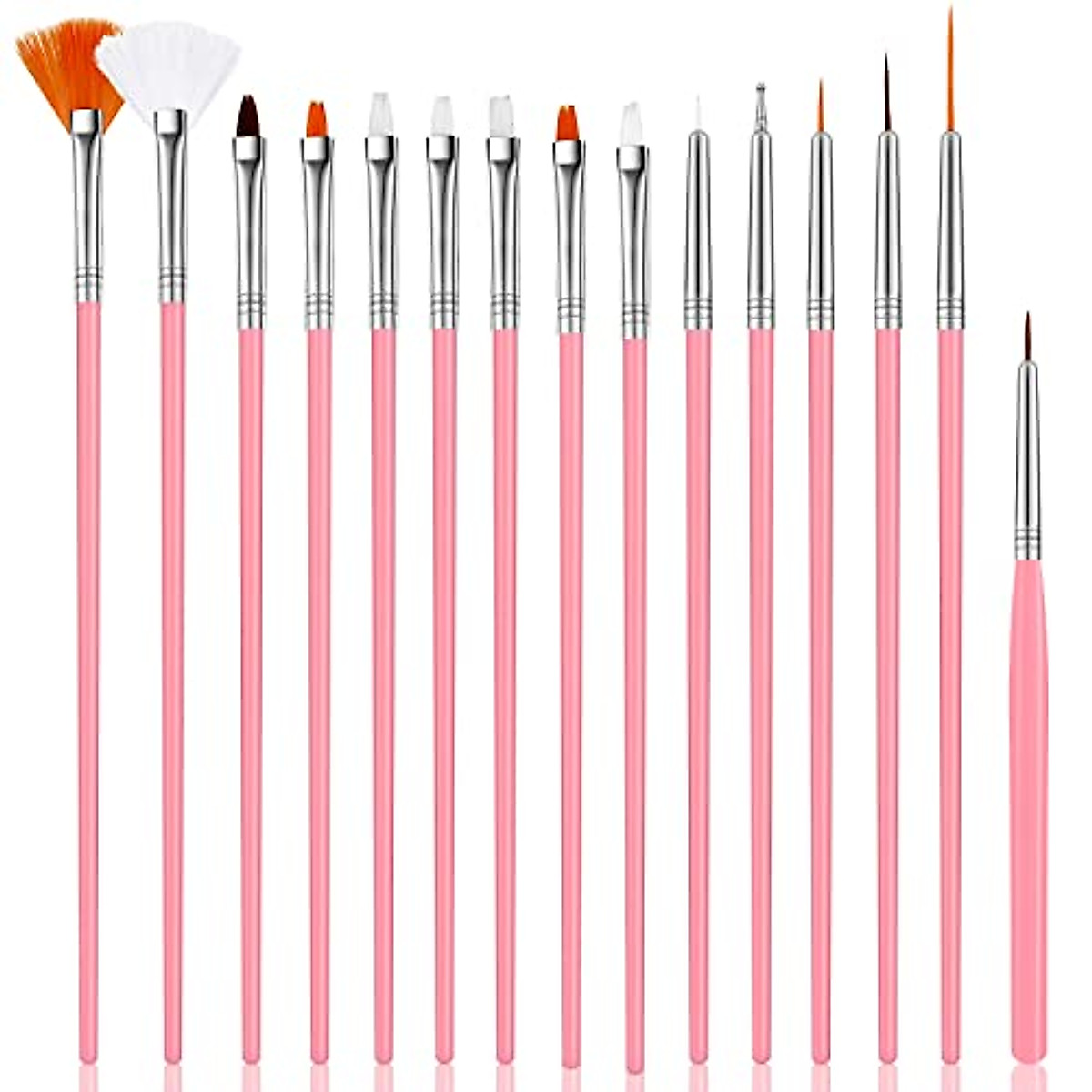 30 Pcs Cake Decorating Brushes Cake Painting Brushes Food Paint Brush Multiple Function Fondant Brush Cookie Brushes DIY Tools Set Cake Decorating Painting Tool Icing Pastry Brushes for Baking (Pink)