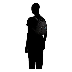adidas Linear Mini Backpack Small Travel Bag, Black, 10.5 inch x8.5 inch x4.25 inch